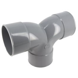 Coude PVC 90° double parallèle FF